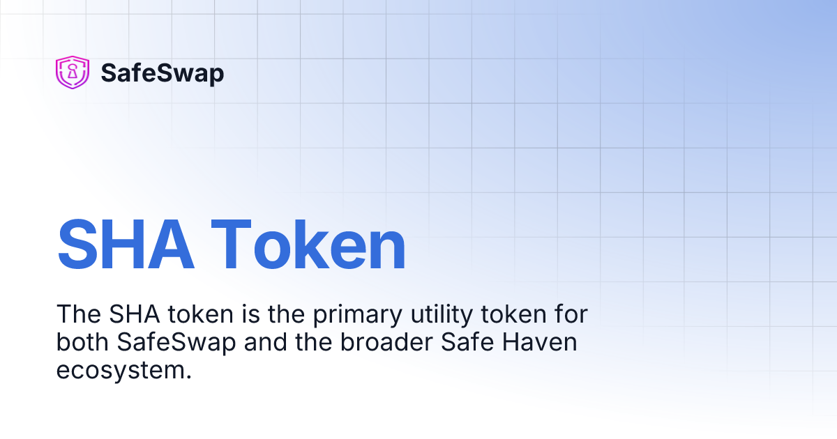 SHA Token | SafeSwap