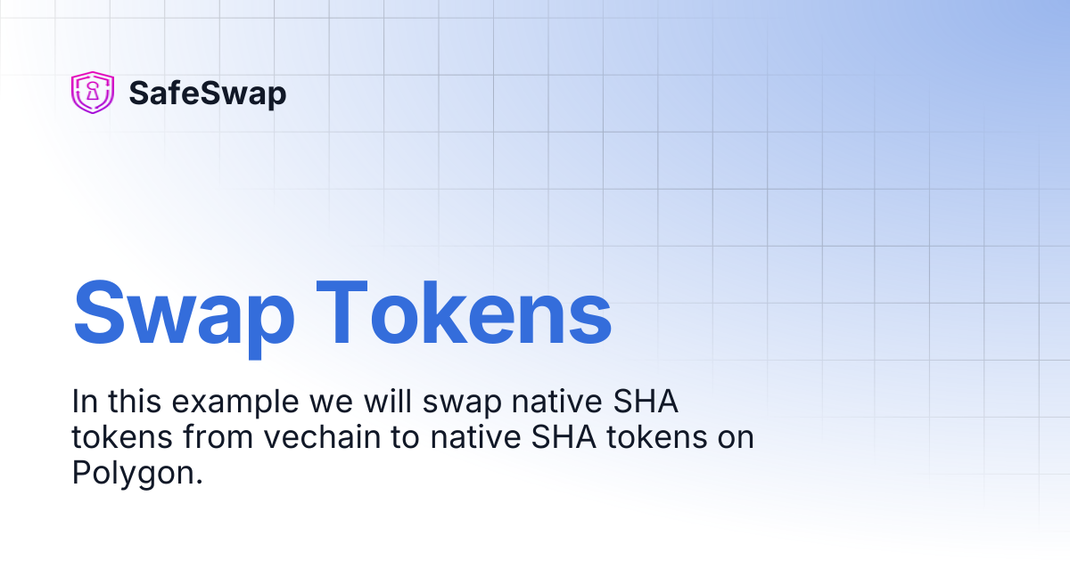 Swap Tokens | SafeSwap